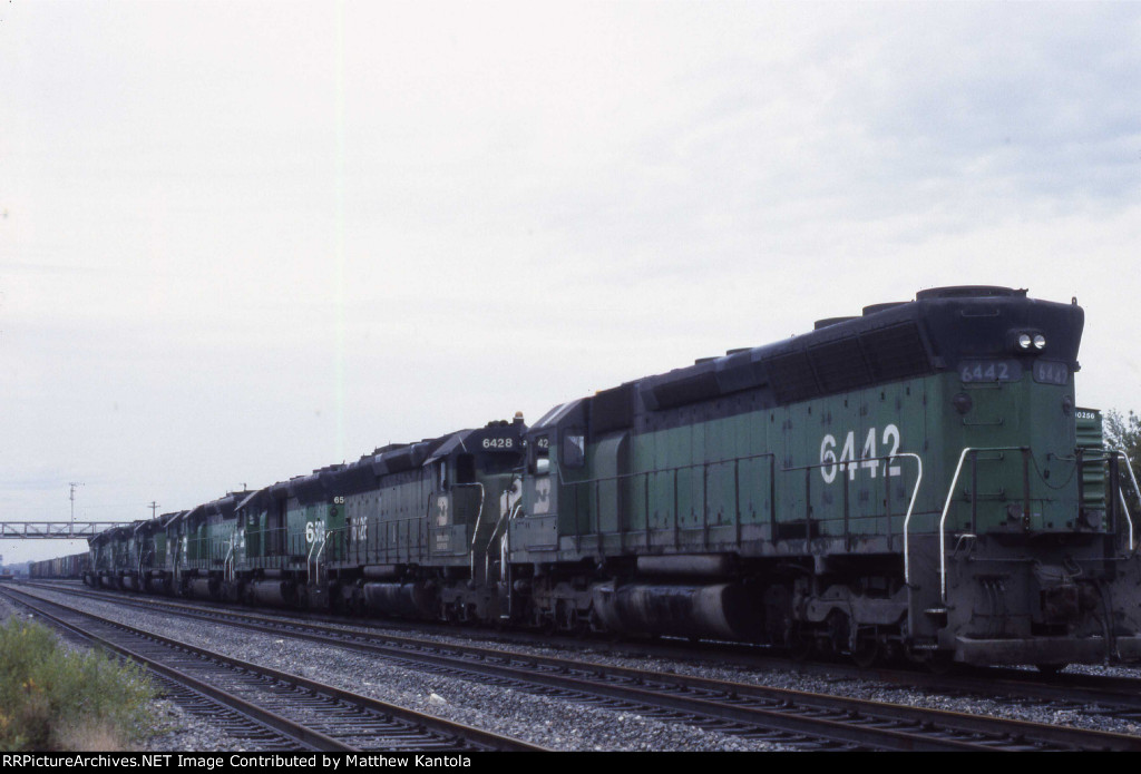 Line of BN SD45s